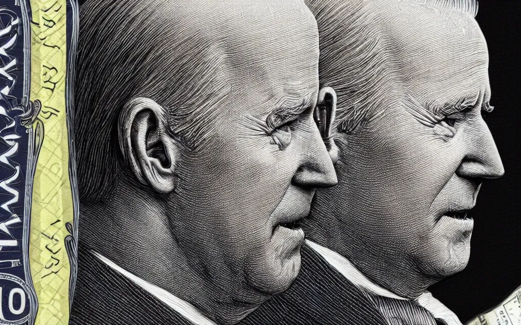 the back of joe biden ’ s head on the $ 3 bill | Stable Diffusion | OpenArt