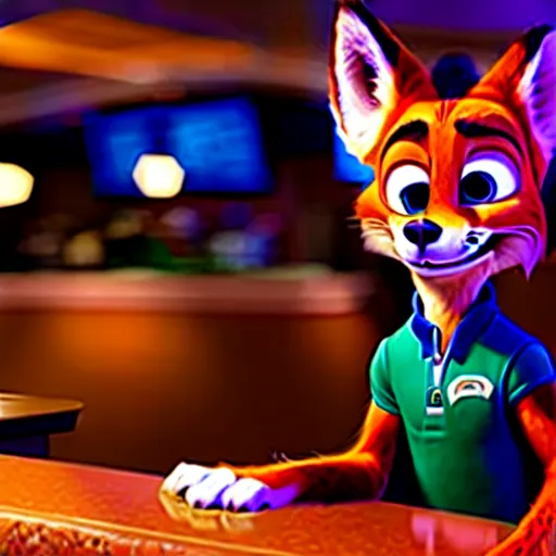 freddy fazbear eating at mcdonald's, photography, 8 k, | Stable ...