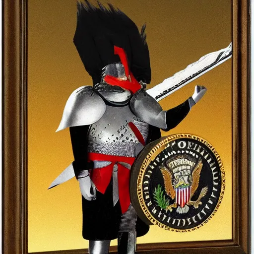 donald trump, donald trump wearing knights armor, | Stable Diffusion ...