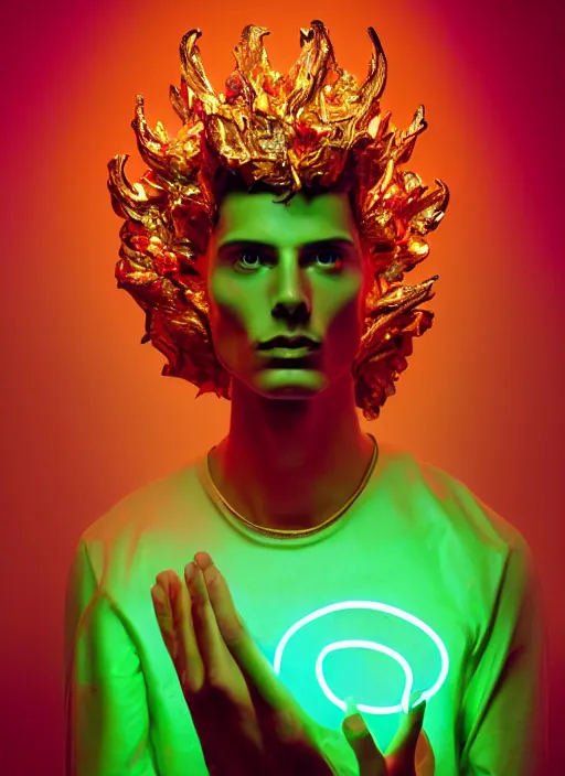 photo of baroque and bladerunner delicate neon ruby | Stable Diffusion ...