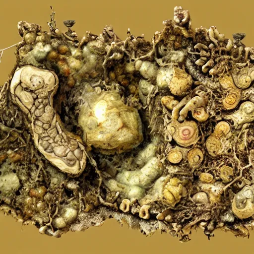 the inside of a body in decomposition, the cells are | Stable Diffusion ...