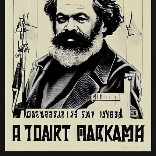 karl marx as a rapper, soviet propoganda poster | Stable Diffusion ...