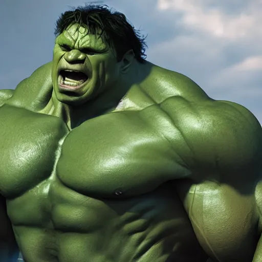 limmy brian limond as the incredible hulk, realistic | Stable Diffusion ...