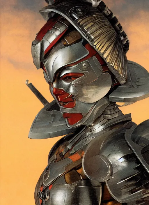 portrait of a diabolical cyborg clown samurai girl, | Stable Diffusion ...