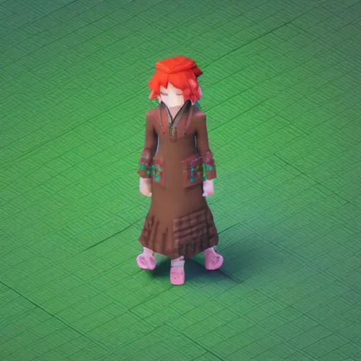 voxel modelling, isometric view, 1 6 bit colors, from | Stable ...