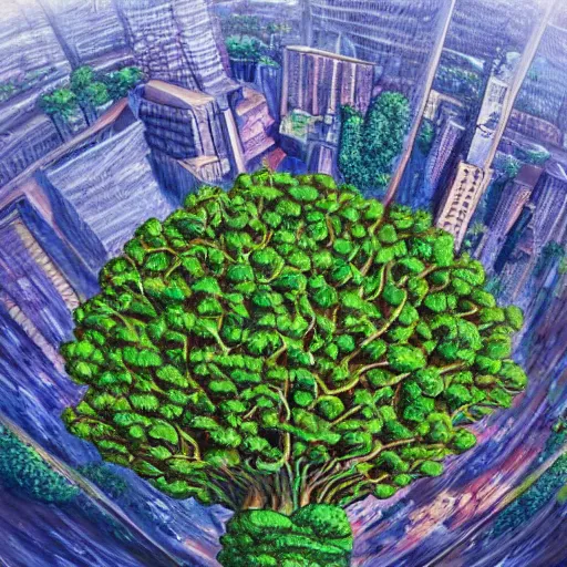 Aerial view of A beautiful, gigantic, 1000-foot-tall | Stable Diffusion ...