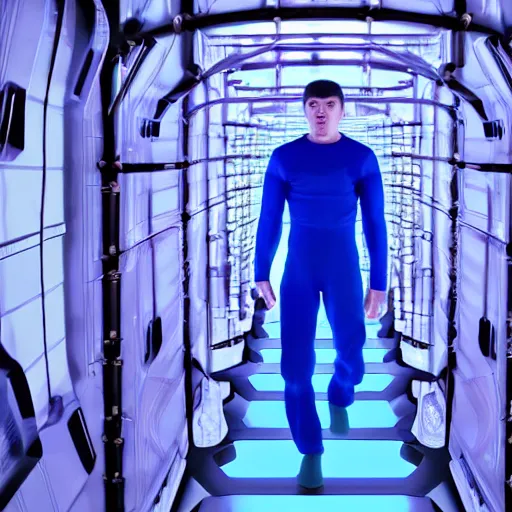 Still from the movie 'Time Jump', a man in a blakc | Stable Diffusion ...