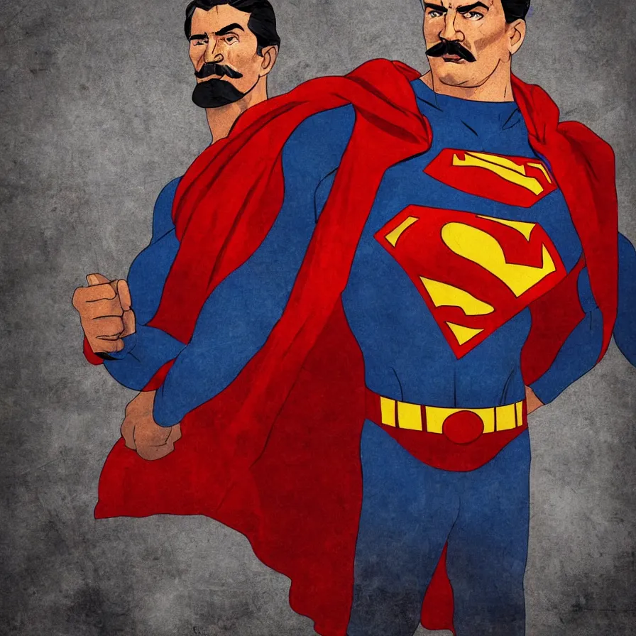 stalin as superman red son, socialist realism, soviet | Stable ...