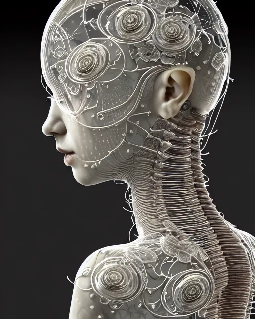 mythical dreamy organic bio-mechanical spinal ribbed | Stable Diffusion ...