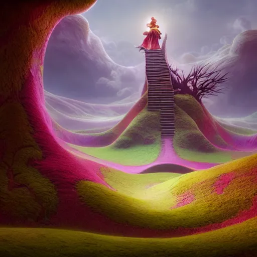 infinite final fantasy candyland landscape fall god | Stable Diffusion | OpenArt