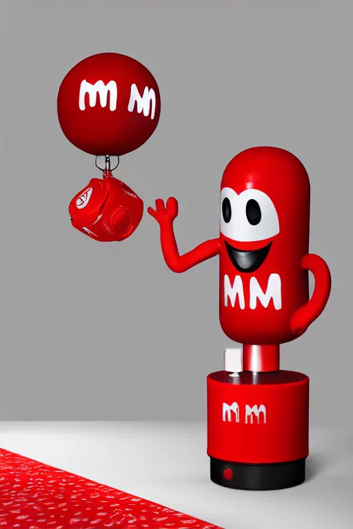 red m - character, m & m mascot, m & m figure, m & m | Stable Diffusion ...