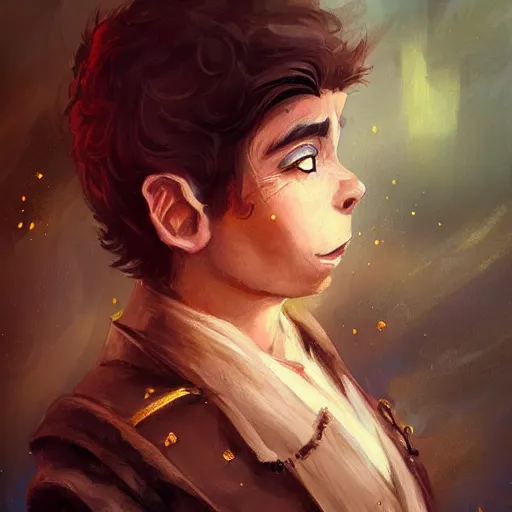 Brown haired halfling, dandy elegant fop diminutive by | Stable ...