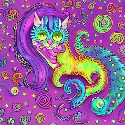 cat seahorse shapeshifter, long - haired humanoid | Stable Diffusion ...