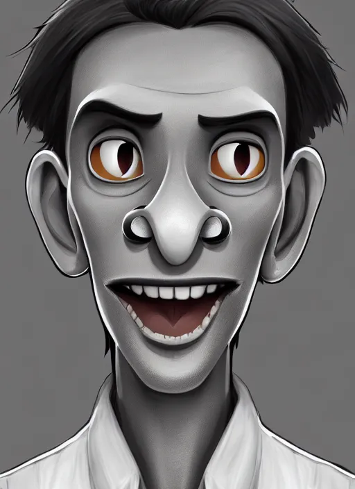 a portrait of humanization of melman from madagascar, | Stable ...