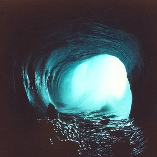 a cave with a huge wave coming towards you, creepy, | Stable Diffusion ...