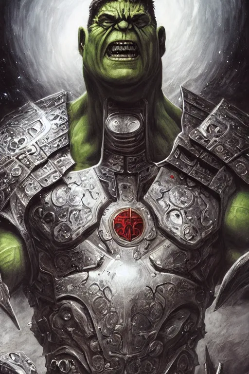 full body concept art of Hulk wearing knight templar | Stable Diffusion