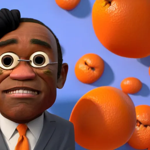 oj simpson with orange l!!!! head, pixar character, | Stable Diffusion ...