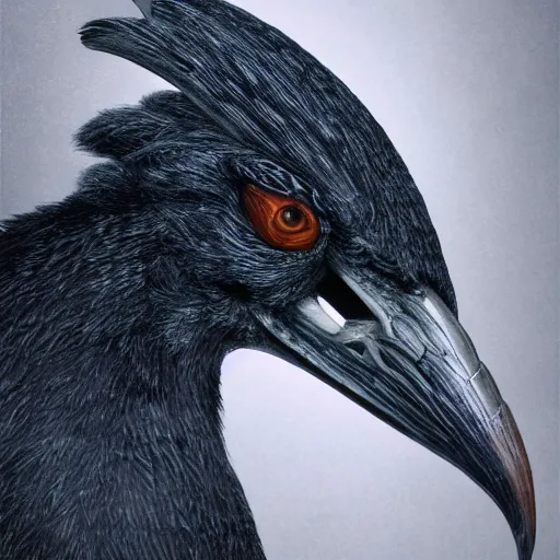 realistic portrait of an axe beak, fantasy book, high | Stable ...