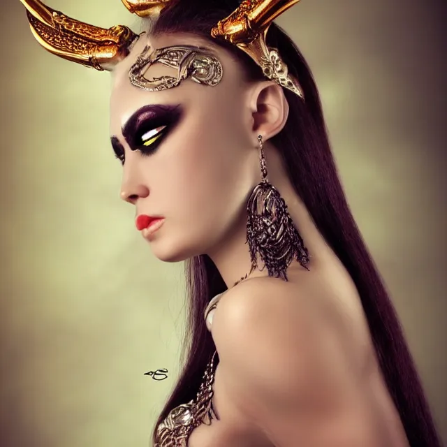 perfectly centered close up portrait, evil goddess, | Stable Diffusion | OpenArt