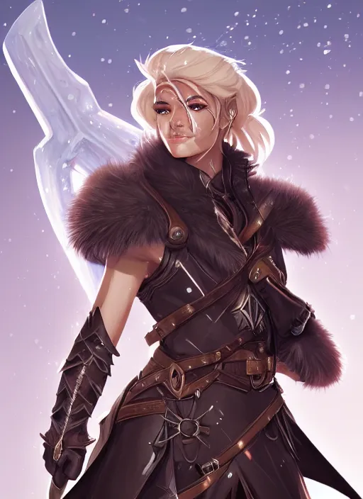 portrait of a mix between cryomancer and archer, | Stable Diffusion ...
