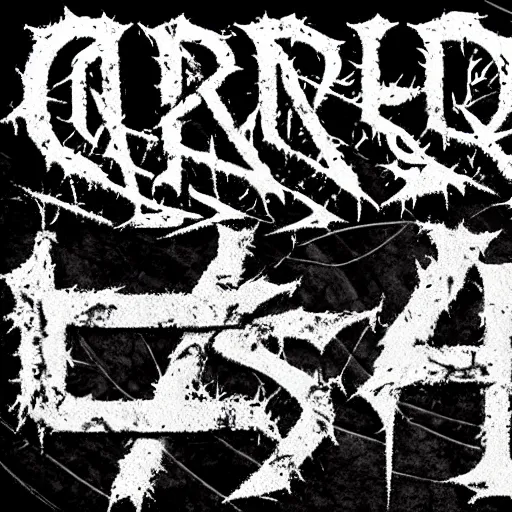 grindcore band logo, metal font, unreadable | Stable Diffusion | OpenArt