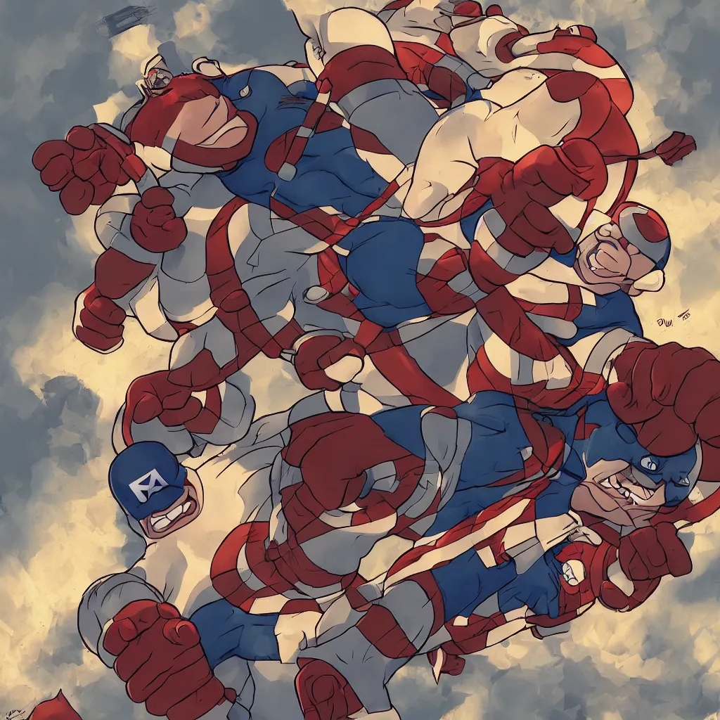 Peter Griffin from family guy killing captain America, | Stable ...