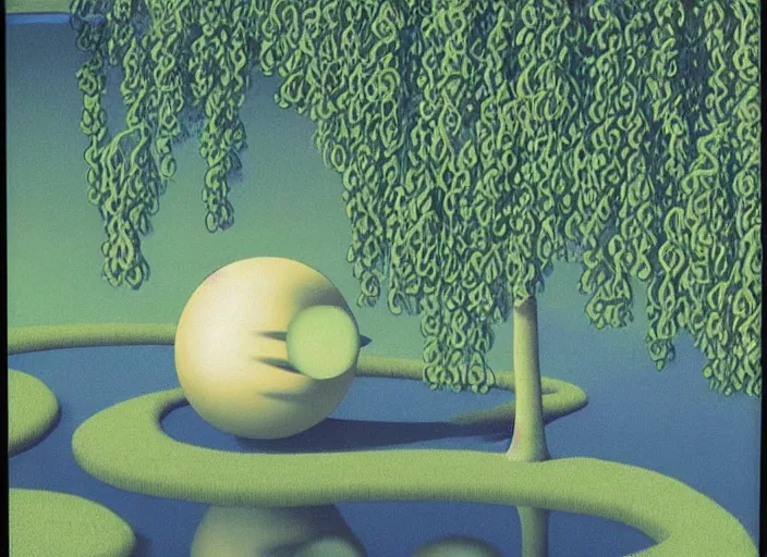 spherical frog looking out of a pond with a non - | Stable Diffusion ...