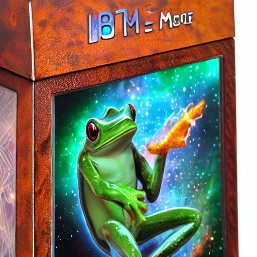 time wizard frog activates bites the dust stand, | Stable Diffusion ...