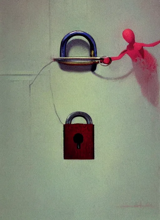 padlock on a birthday balloon Edward Hopper and James | Stable ...