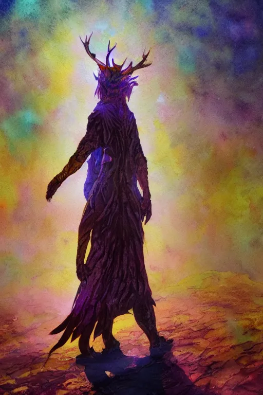 the eater, in the style of iain mccaig and rudolph | Stable Diffusion ...