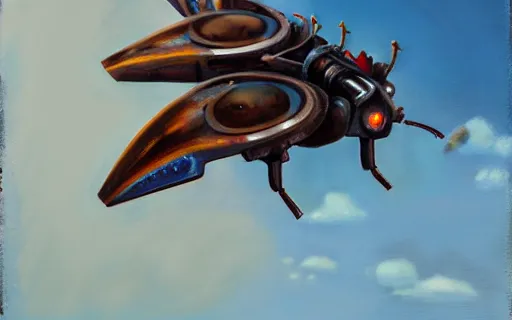 an expressive oil painting of a giant steampunk moth | Stable Diffusion ...