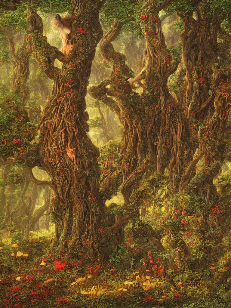 artistic multicolor cottagecore gothic veduta of a | Stable Diffusion ...