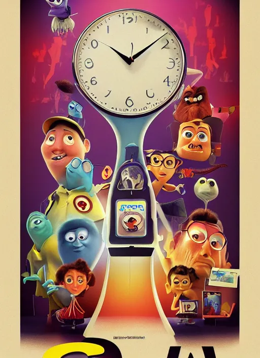 a poster of a pixar's movie about clocks, high | Stable Diffusion | OpenArt
