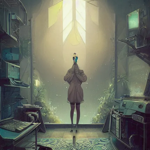 a detailed illustration of a beat producer in a room, | Stable ...