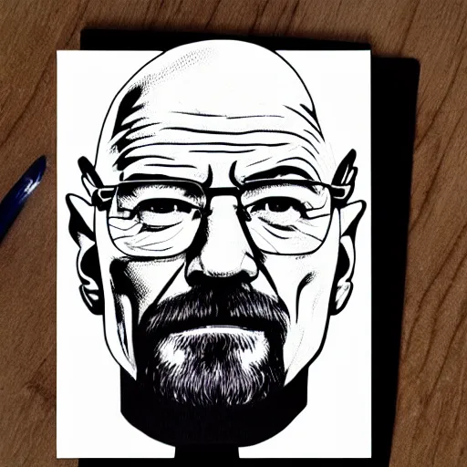 Walter White in the style of a poker playing card | Stable Diffusion ...
