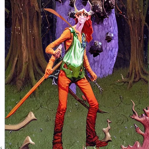 moonshine cybin, epic level dnd wood elf spore | Stable Diffusion | OpenArt