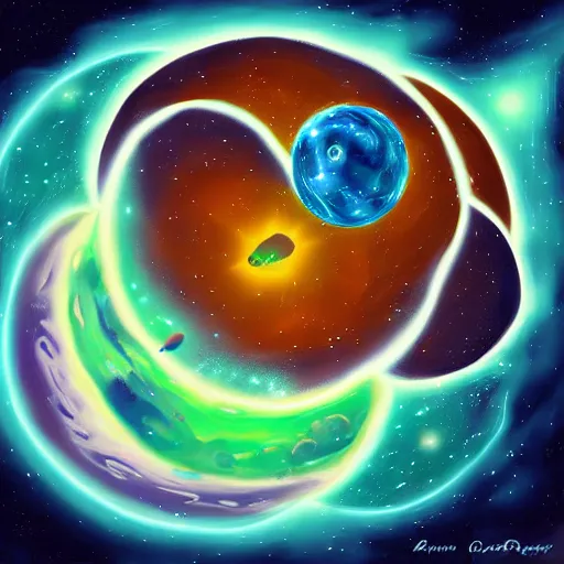 cosmic corgi devouring a planet, digital art | Stable Diffusion | OpenArt