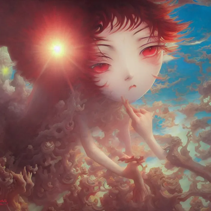 Close up Mamimi Samejima Iwakura Lain, LSD Dream | Stable Diffusion ...