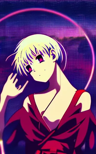 an retro anime image, key generator for music plugin, | Stable ...