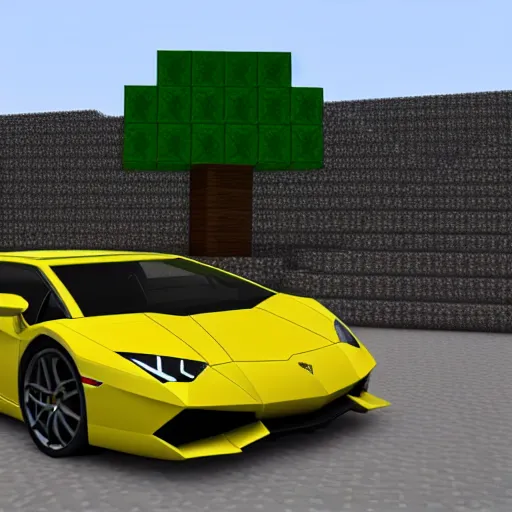 Lamborghini in Minecraft | Stable Diffusion | OpenArt