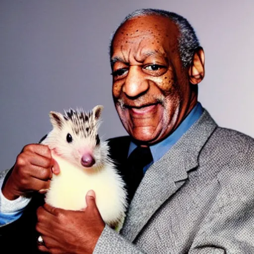 a photograph of comedian bill cosby holding a baby | Stable Diffusion ...