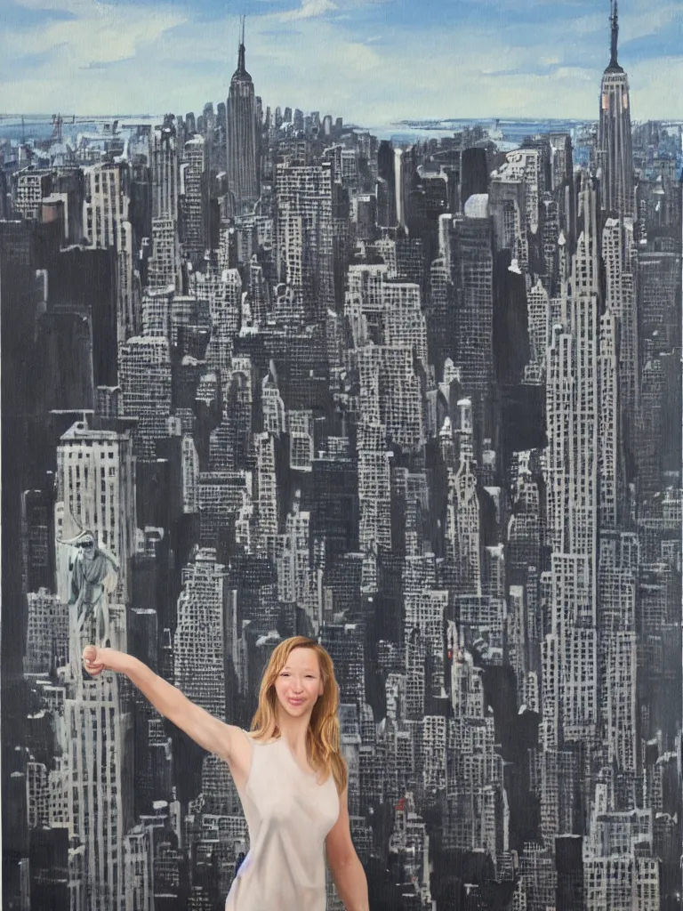 hyperrealist painting of anna torv as a giantess, | Stable Diffusion ...