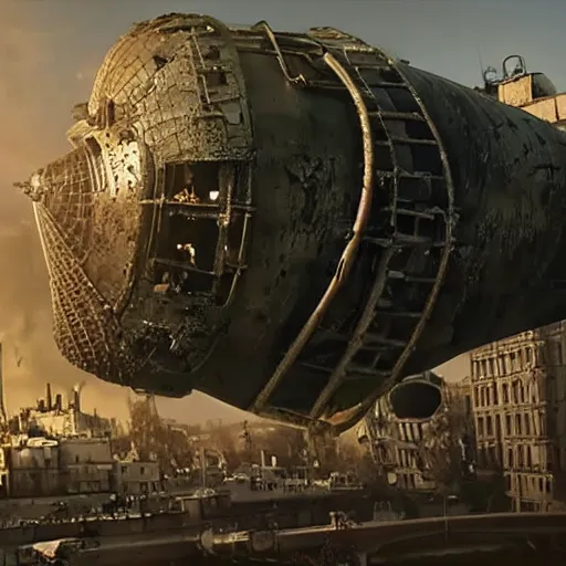 fallout 5 paris cinematic shot, frog perspective of an | Stable ...