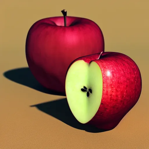 terrible cgi render of an apple, made in blender | Stable Diffusion ...