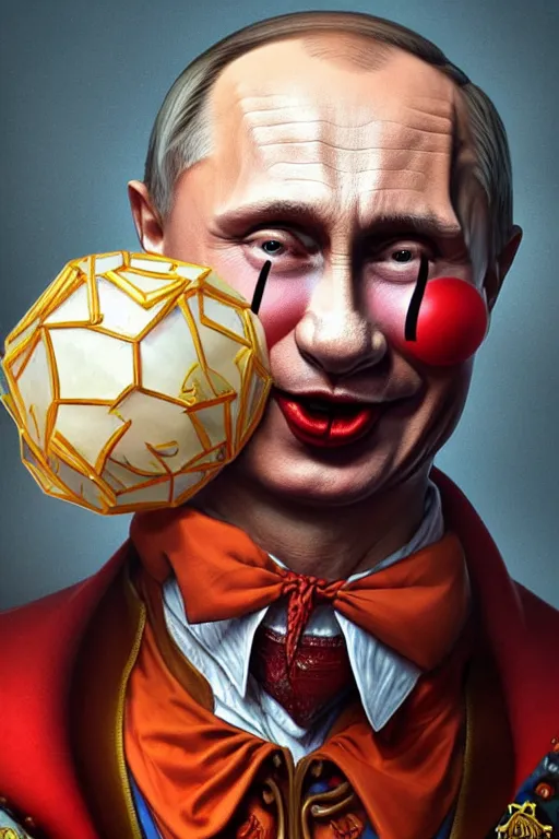 vladimir putin as a stupid funny clown, closeup, d & | Stable Diffusion ...
