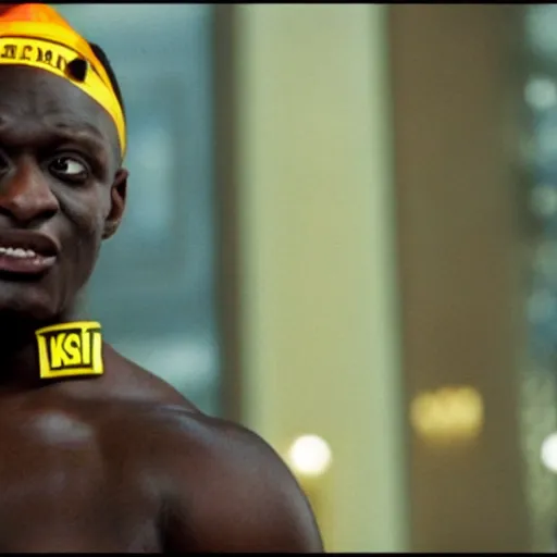 a still of ksi as simon phoenix in demolition man | Stable Diffusion ...