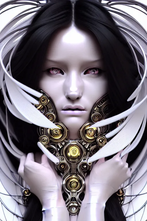 symmetrical feminine cyborg goddess rendered in Cinema | Stable ...