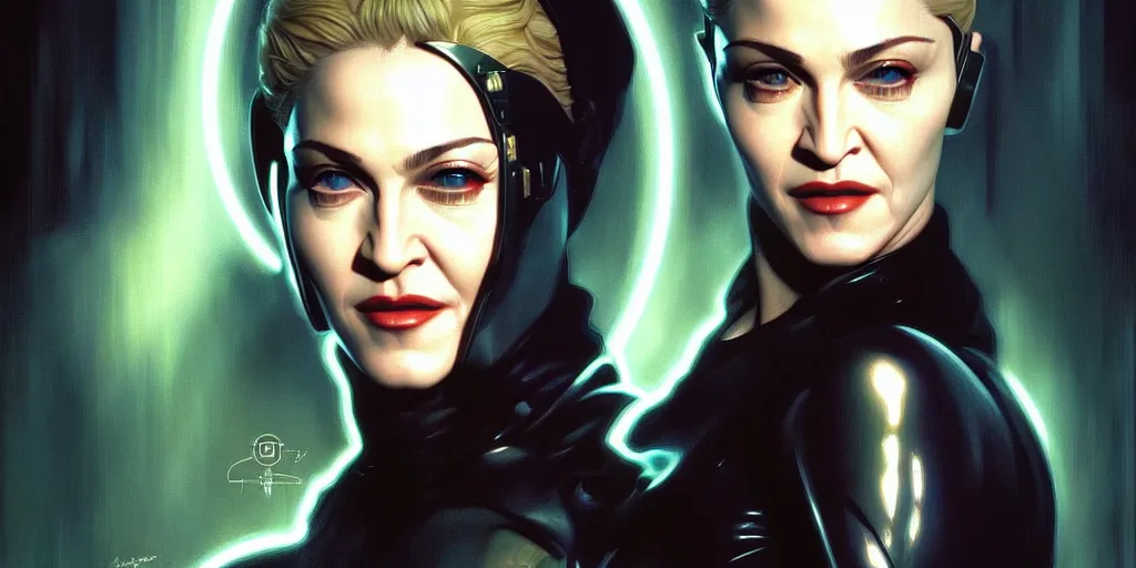 madonna as trinity in the matrix, highly detailed, | Stable Diffusion ...