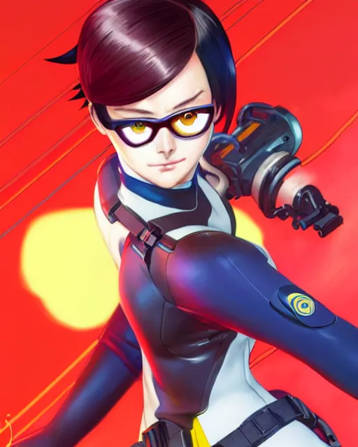 Anime as Margot Robbie Playing Tracer Overwatch Tracer | Stable ...