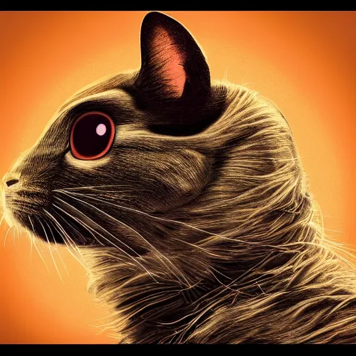 portrait a half rabbit, half cat chimera, liquid | Stable Diffusion ...